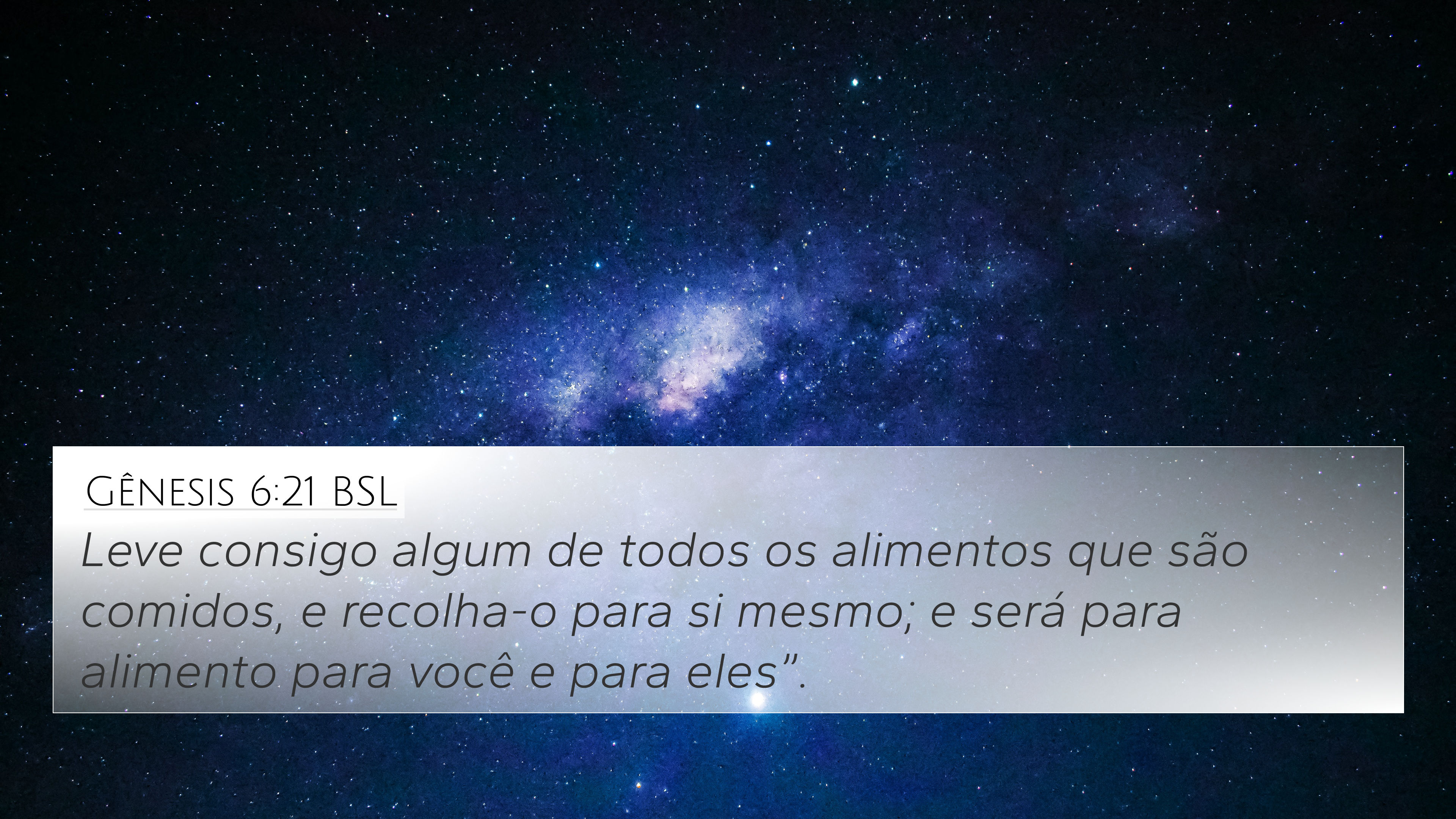 Gênesis 6:21 BSL 4K Wallpaper - Leve consigo algum de todos os ...