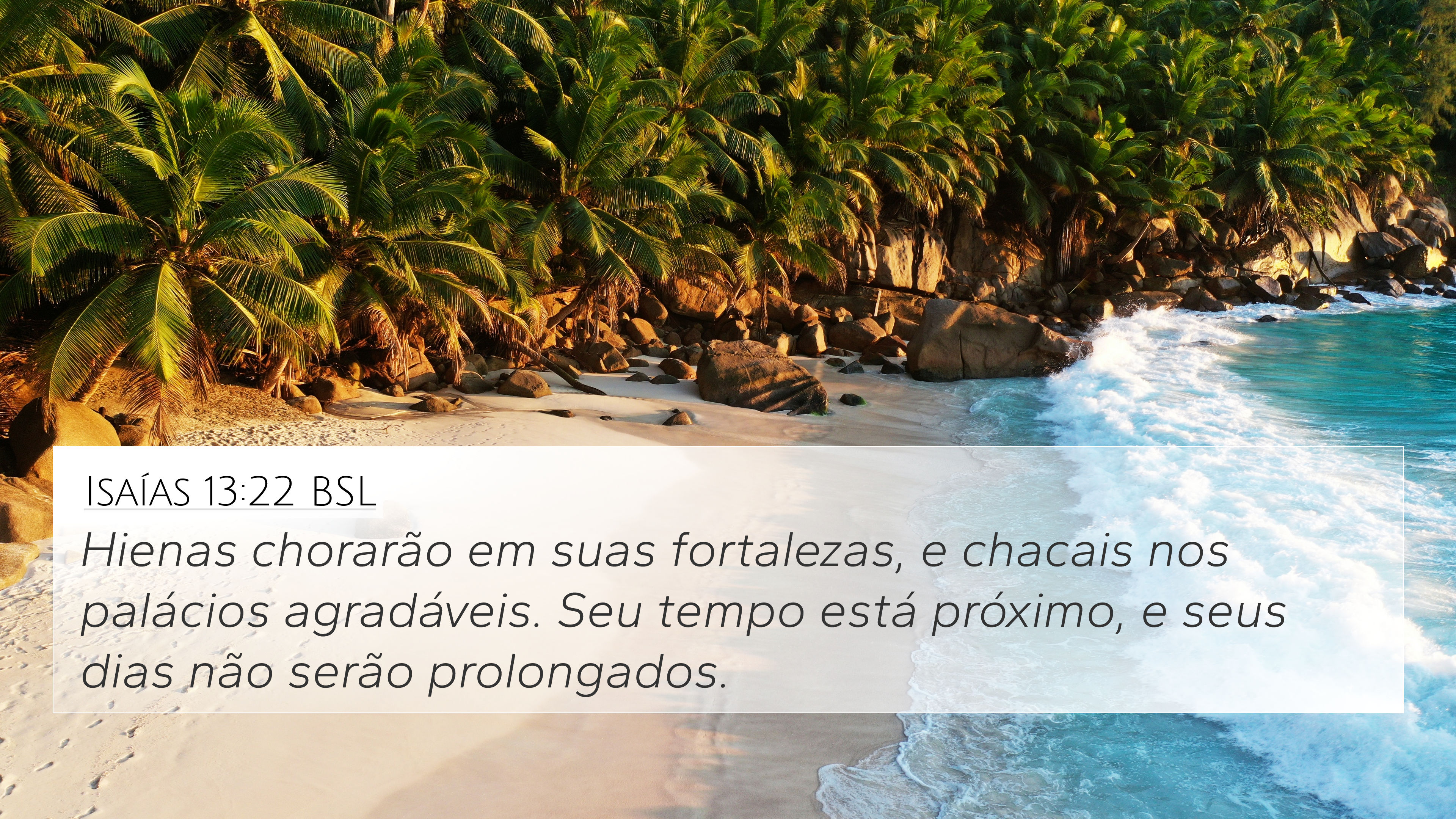 Isaías 13:22 BSL 4K Wallpaper - Hienas chorarão em suas fortalezas, e ...