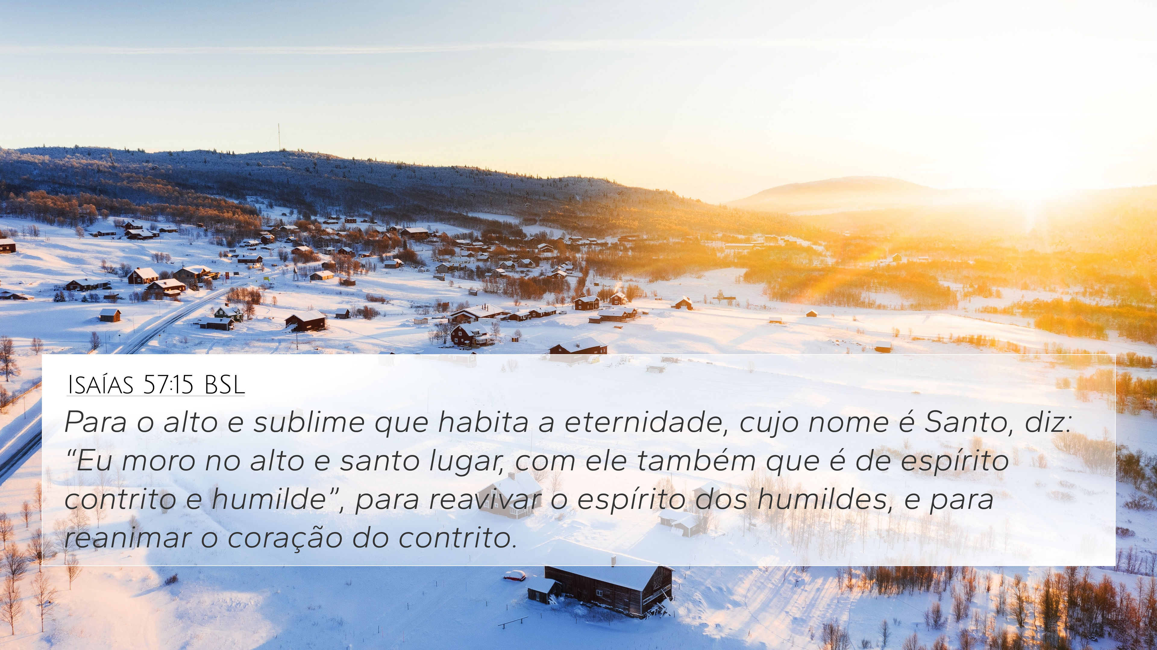 Isaías 57:15 BSL 4K Wallpaper - Para o alto e sublime que habita a ...