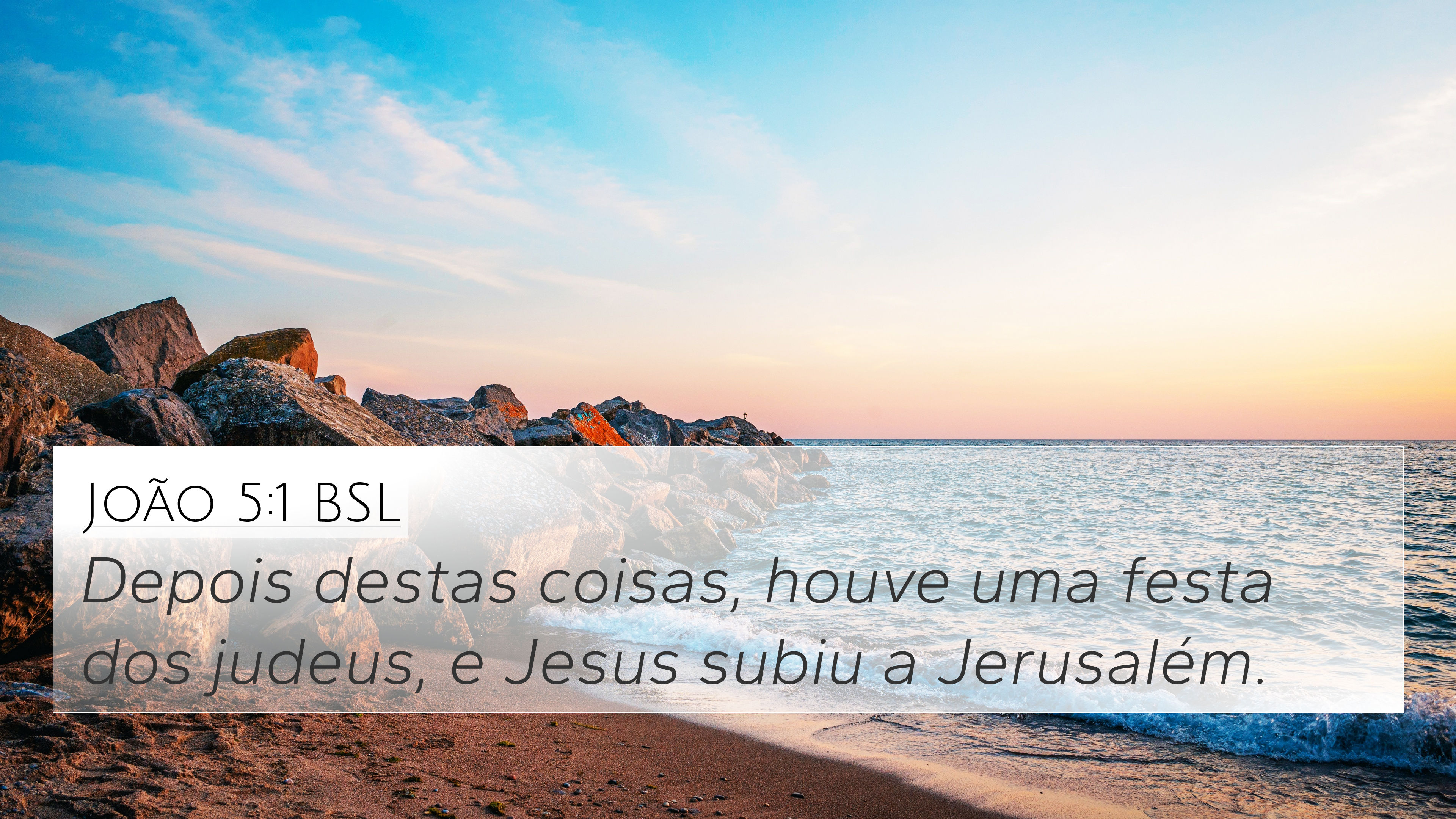 João 5:1 BSL 4K Wallpaper - Depois destas coisas, houve uma festa dos ...