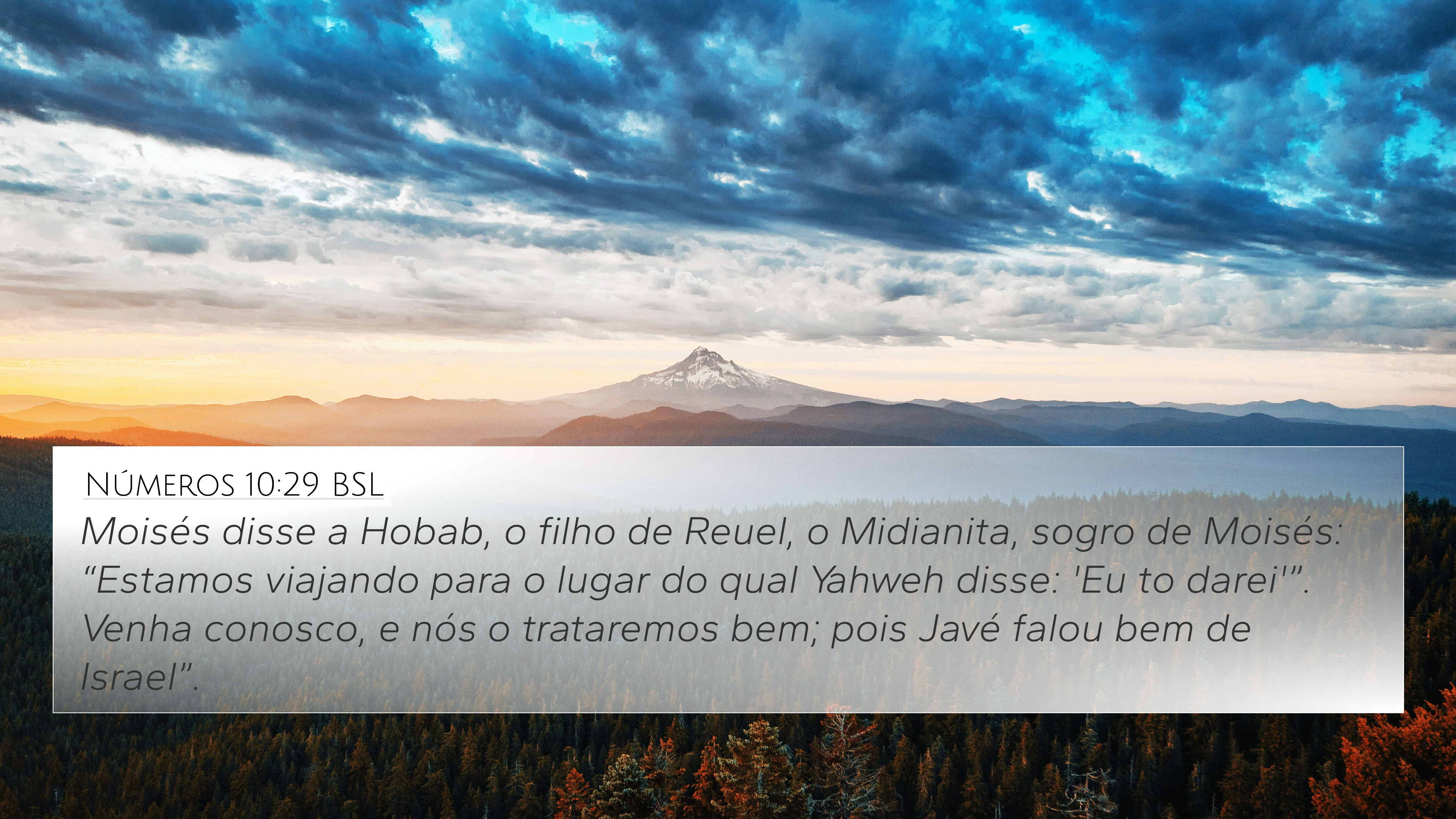Números 10:29 BSL 4K Wallpaper - Moisés disse a Hobab, o filho de Reuel, o