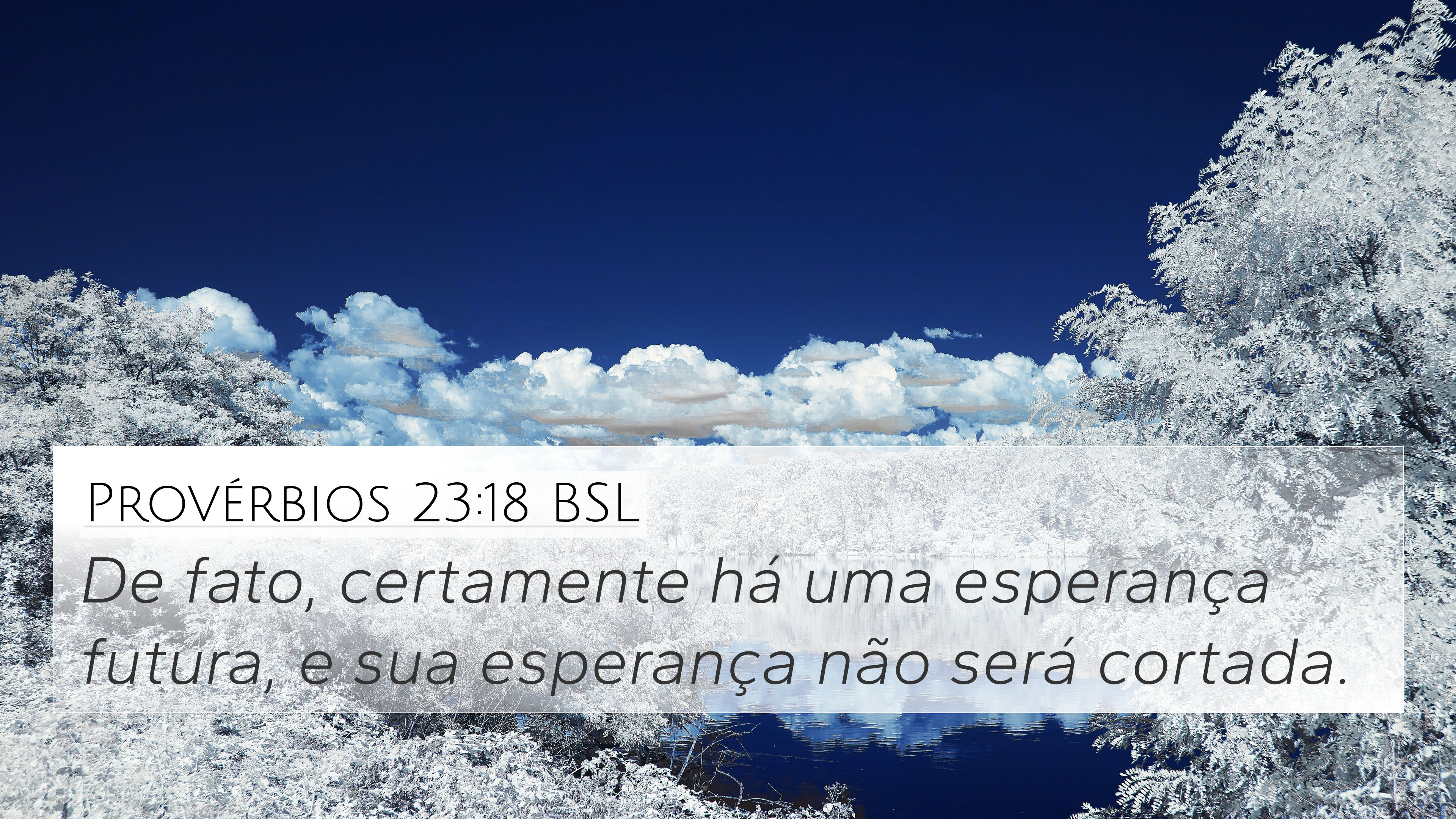 Provérbios 23:18 BSL 4K Wallpaper - De fato, certamente há uma ...