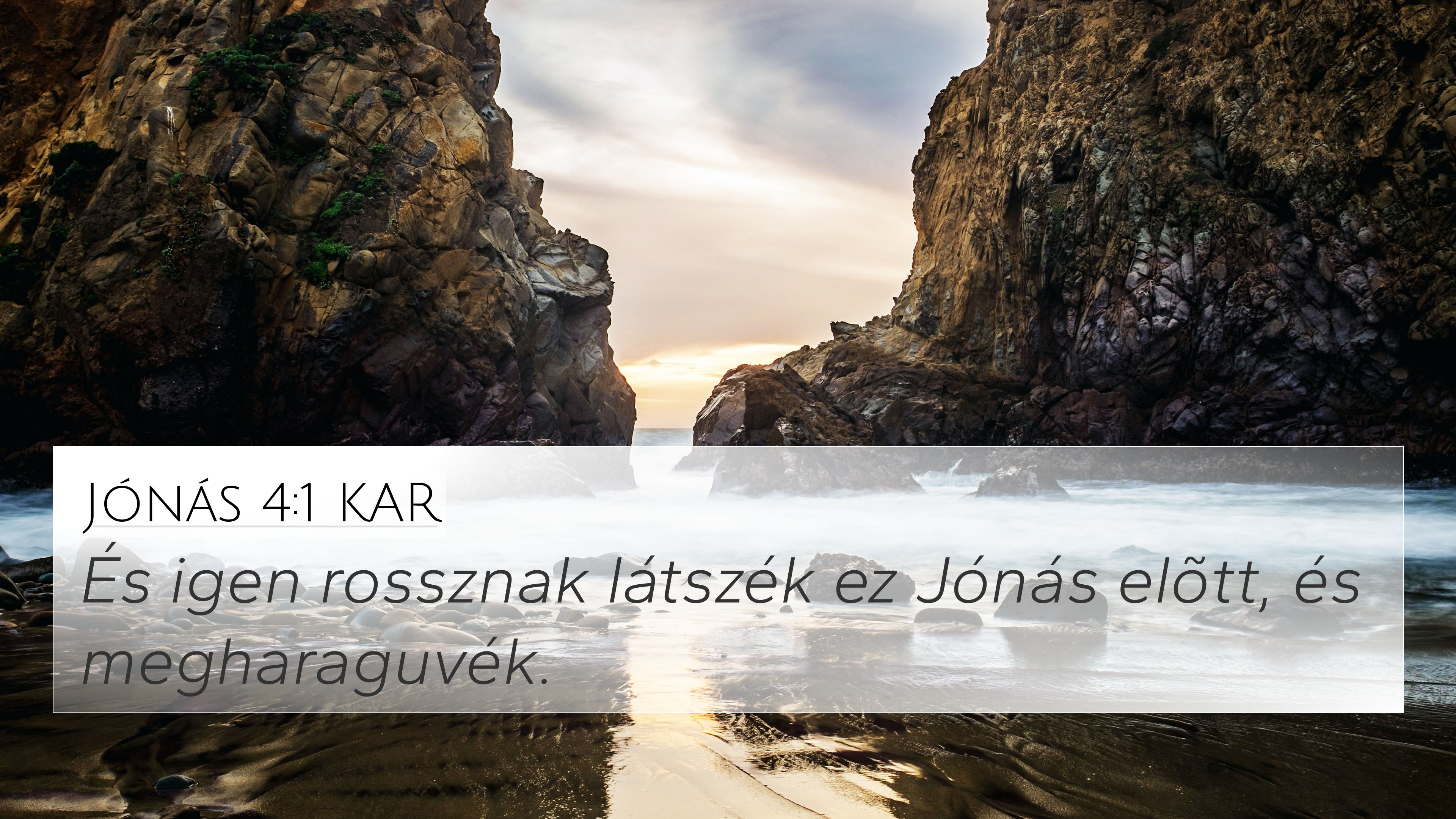 Jónás 4:1 KAR 4K Wallpaper - És igen rossznak látszék ez Jónás elõtt,