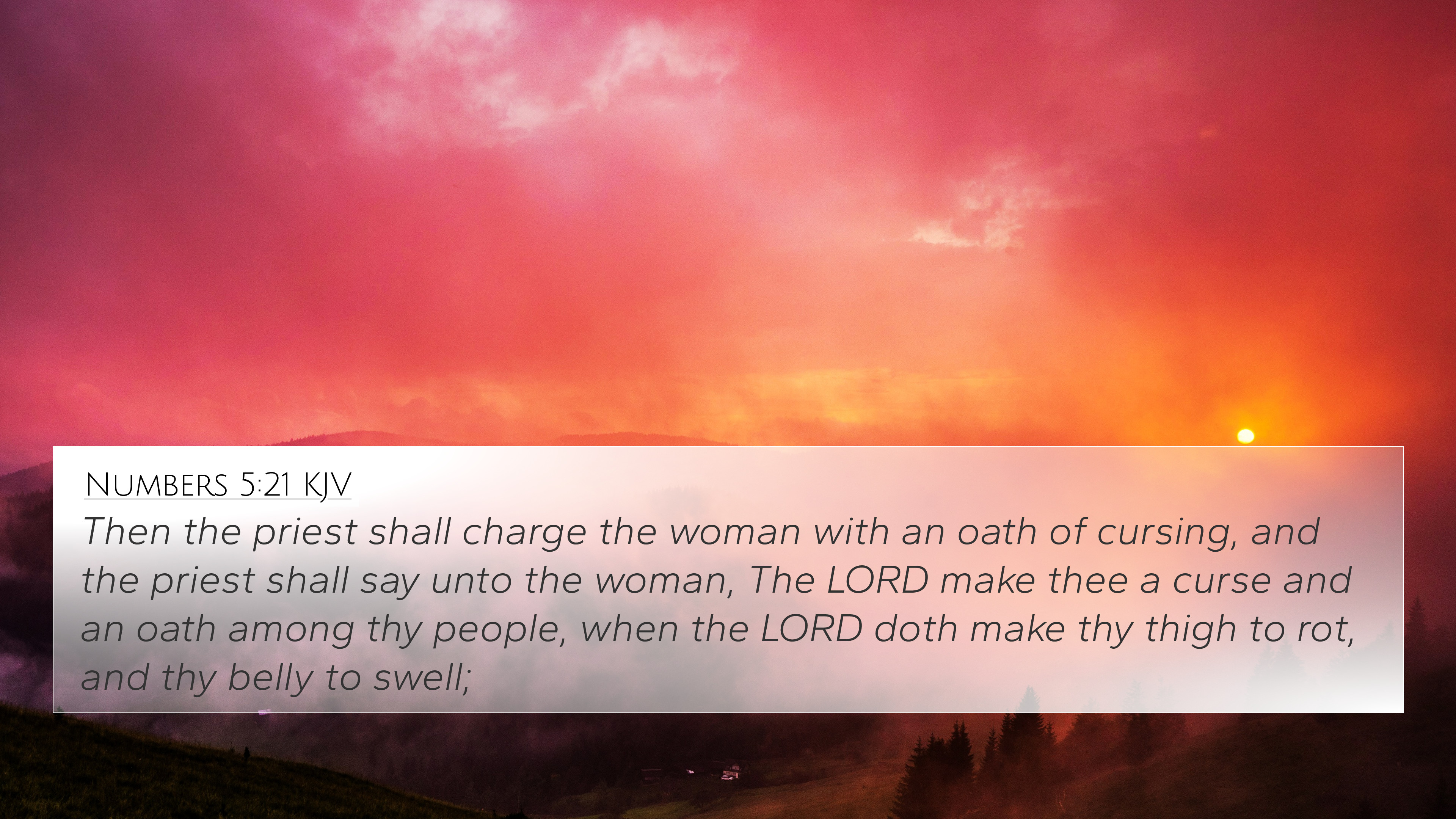 Numbers 5 21 KJV 4K Wallpaper Then The Priest Shall Charge The Woman