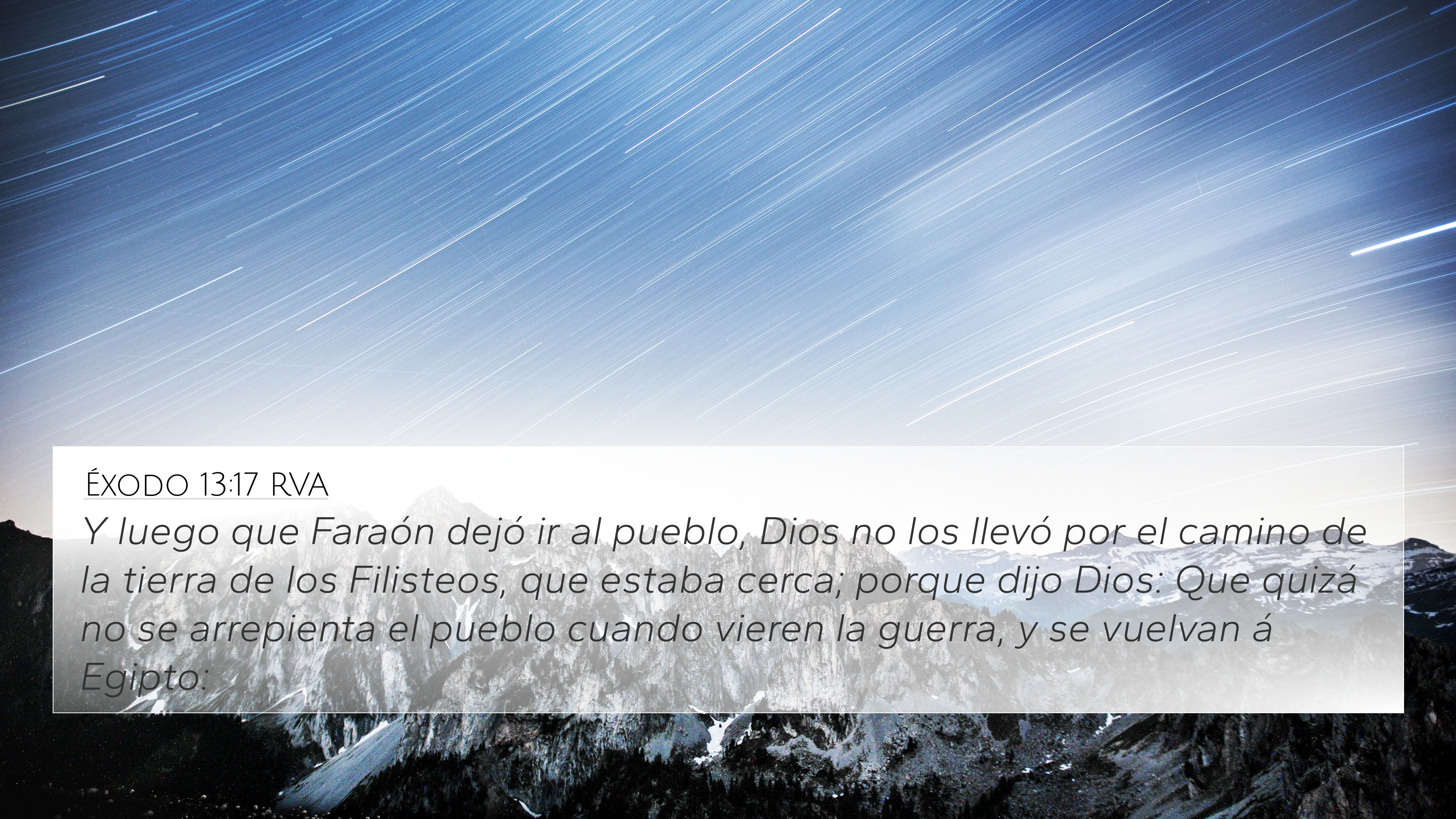 Éxodo 13:17 RVA 4K Wallpaper - Y luego que Faraón dejó ir al pueblo ...