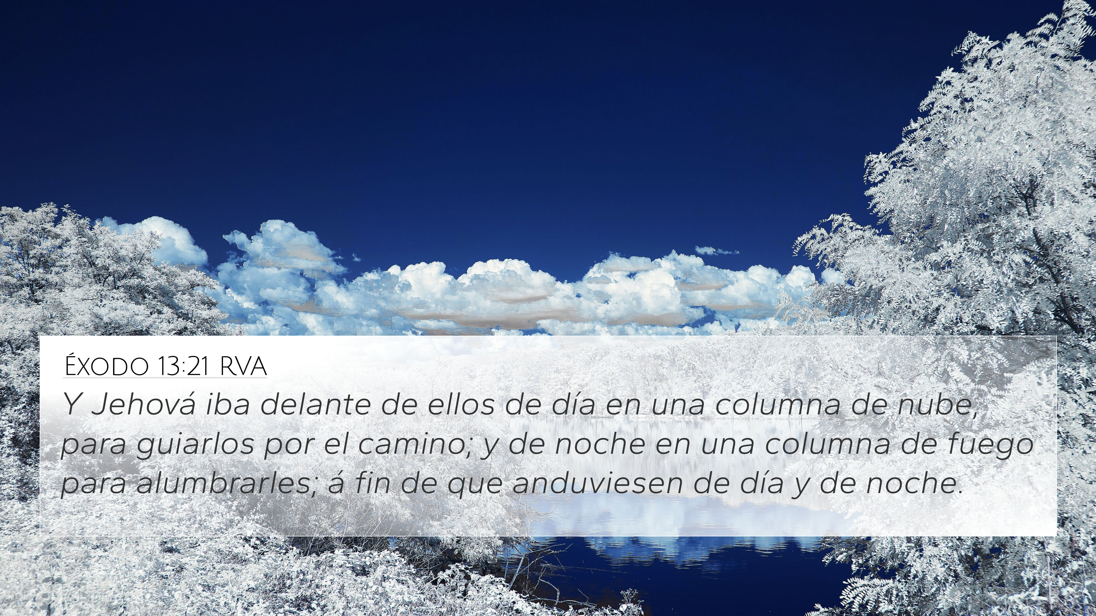 Éxodo 13:21 RVA 4K Wallpaper - Y Jehová iba delante de ellos de día en una