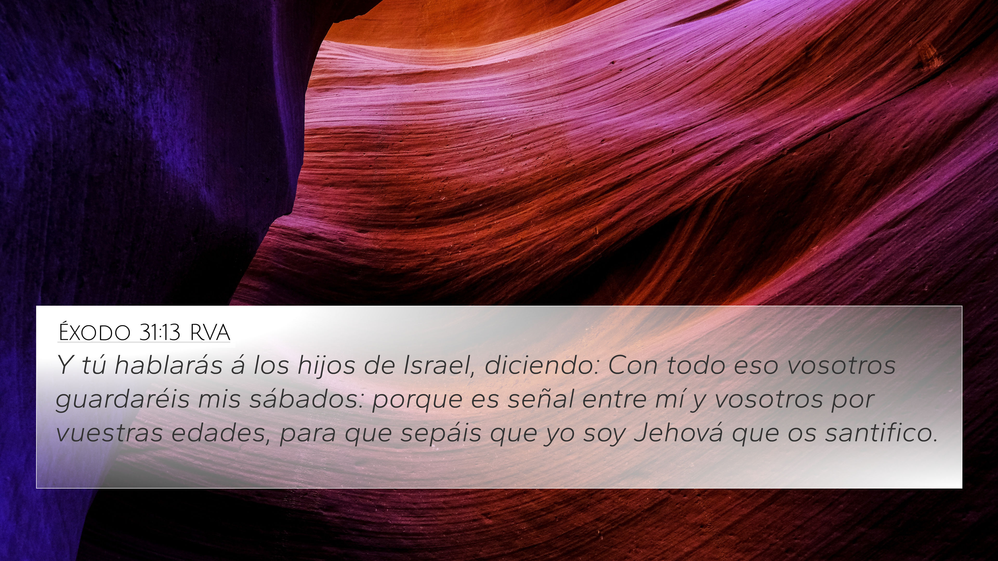 Éxodo 31:13 RVA 4K Wallpaper - Y tú hablarás á los hijos de Israel ...