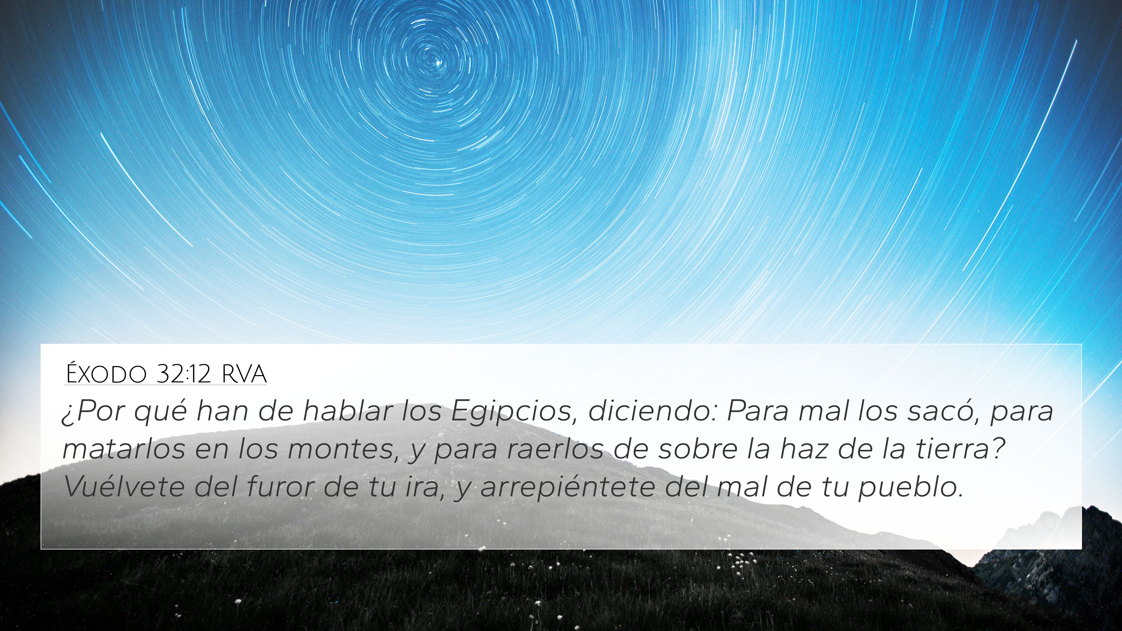 Éxodo 32:12 RVA 4K Wallpaper - ¿Por qué han de hablar los Egipcios ...
