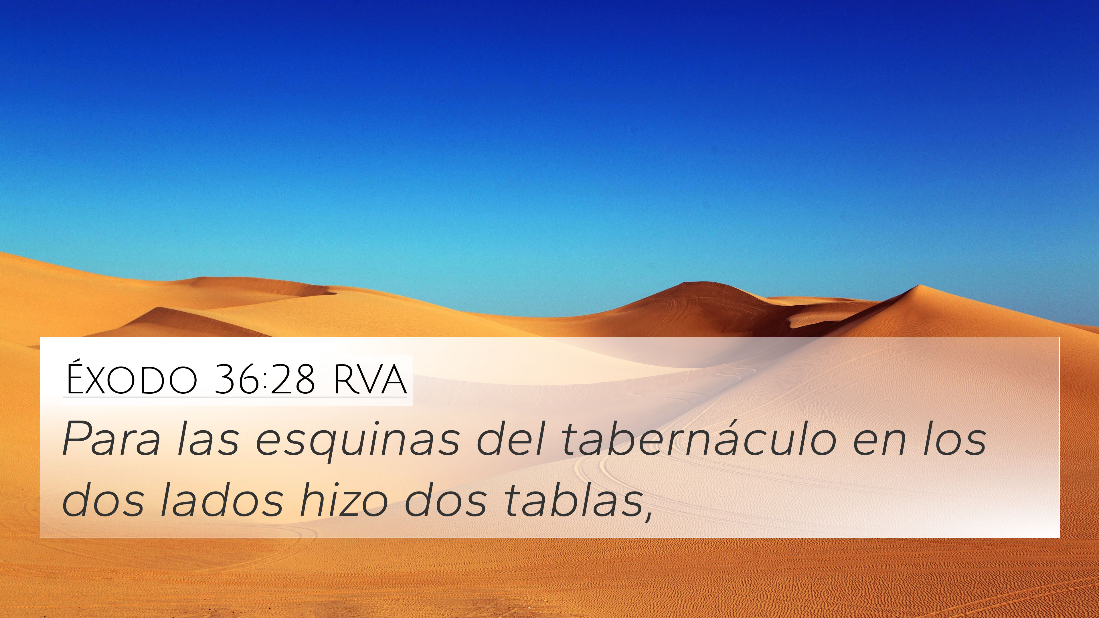 Éxodo 36:28 RVA 4K Wallpaper - Para las esquinas del tabernáculo en los dos