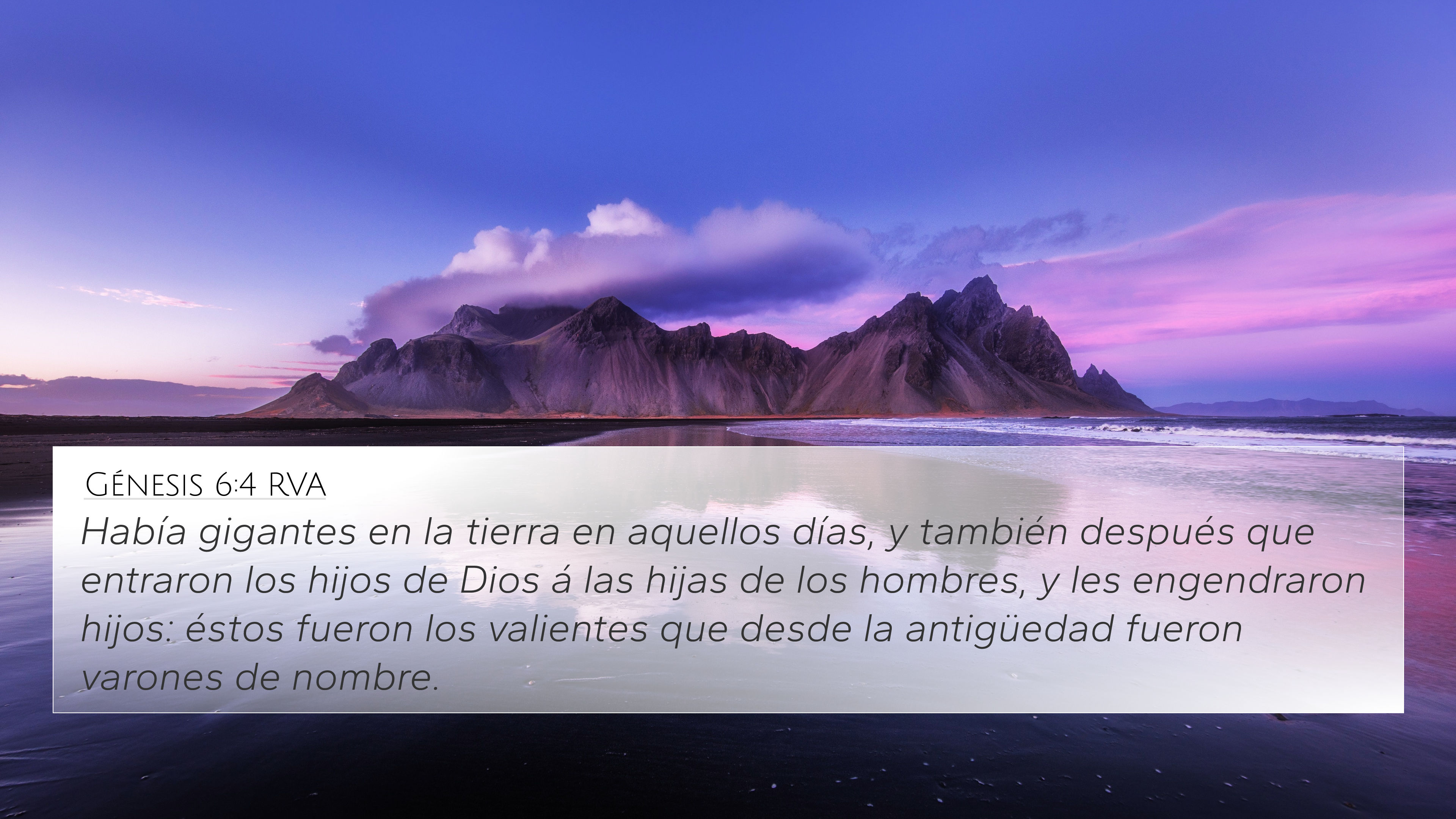 Génesis 6:4 RVA 4K Wallpaper - Había gigantes en la tierra en aquellos ...