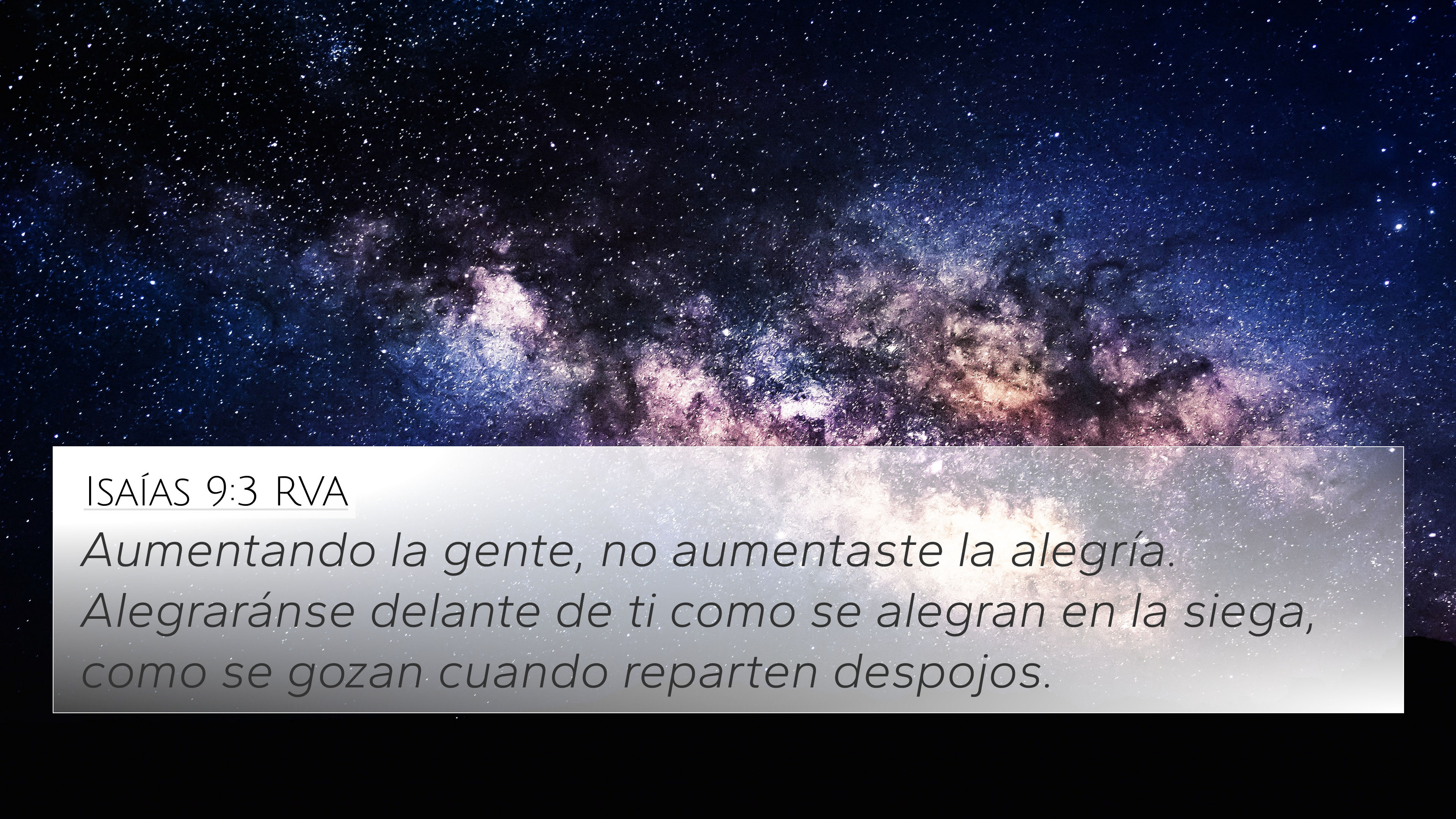 Isaías 9:3 RVA 4K Wallpaper - Aumentando la gente, no aumentaste la ...
