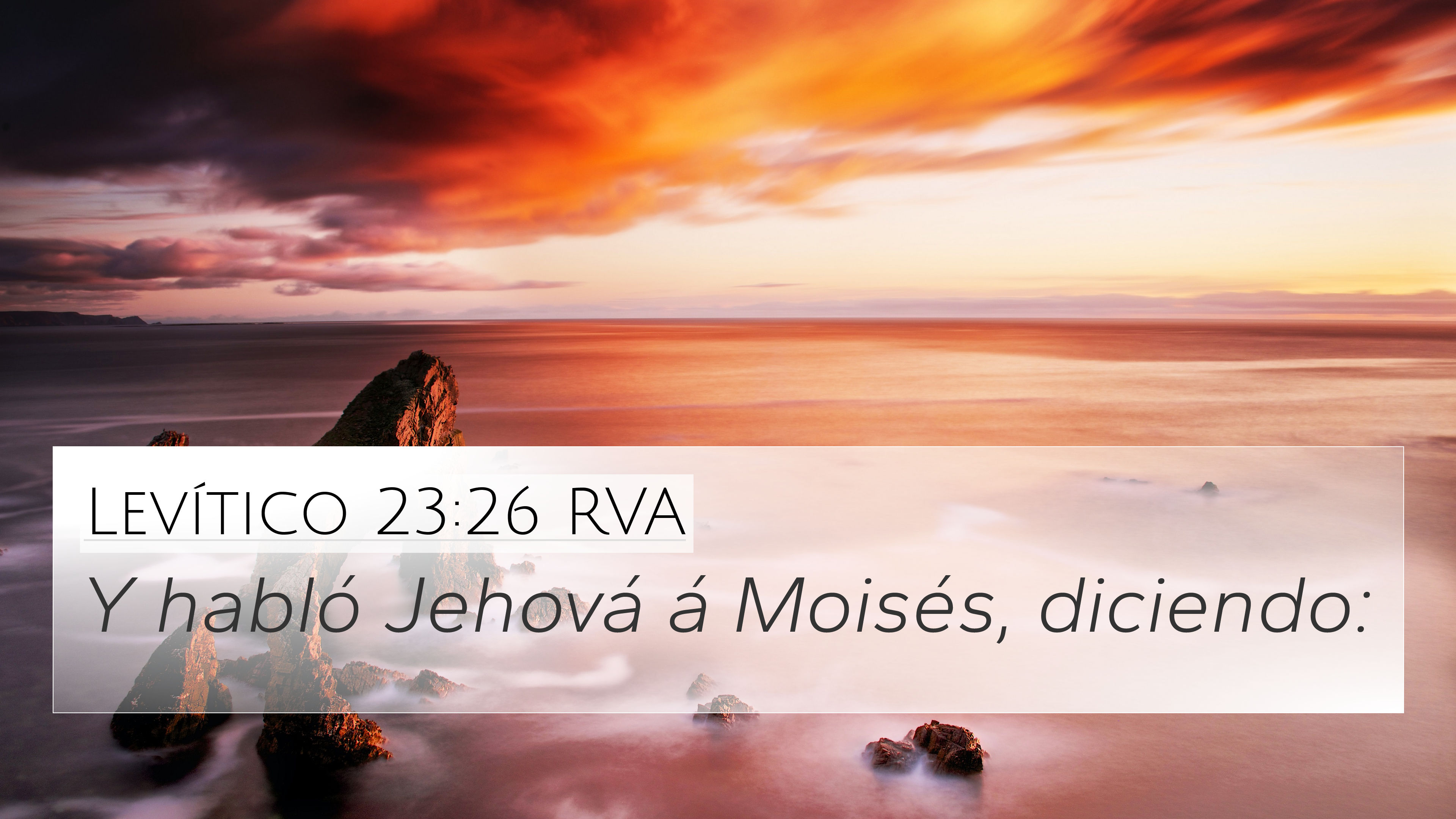 Levítico 23:26 RVA 4K Wallpaper - Y habló Jehová á Moisés,