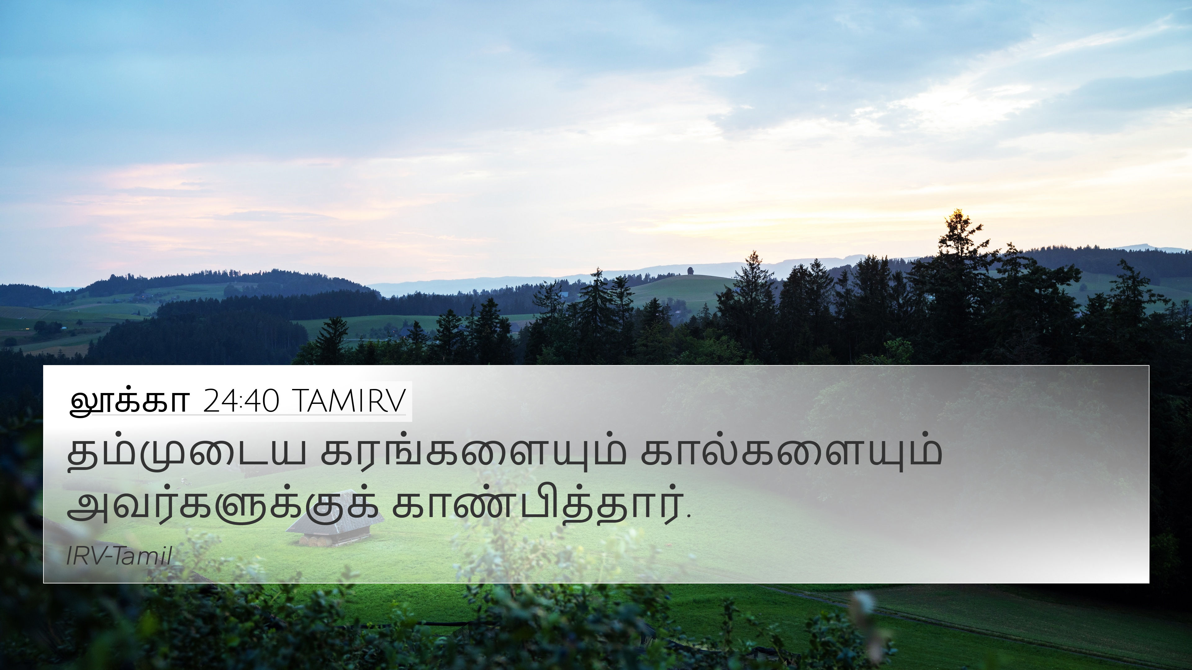 லூக்கா 24:40 TAMIRV 4K Wallpaper - தம்முடைய