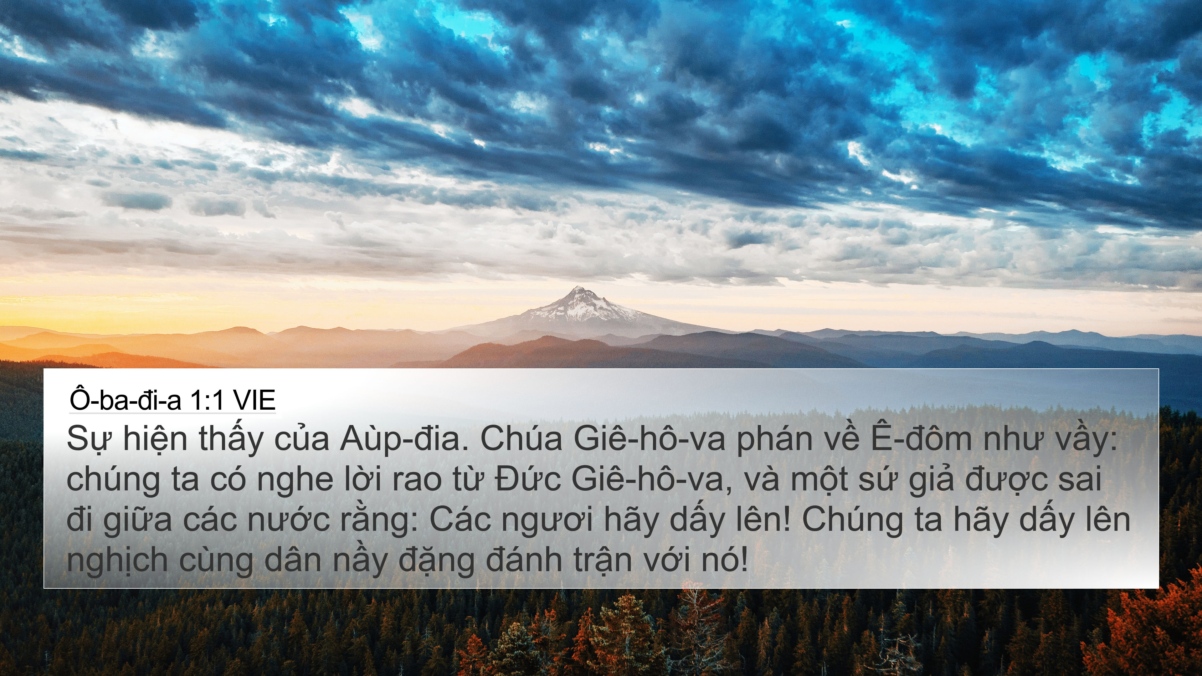 Ô-ba-đi-a 1:1 VIE 4K Wallpaper - Sự hiện thấy của Aùp-đia. Chúa